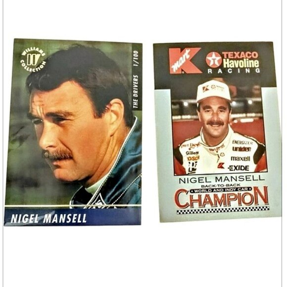 Indy Racing | Toys | Vintage Nigel Mansell Racecar Driver Trading Cards ...